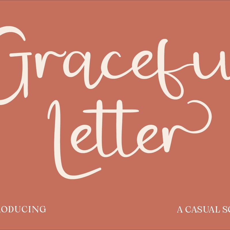 Casual Script - Etsy