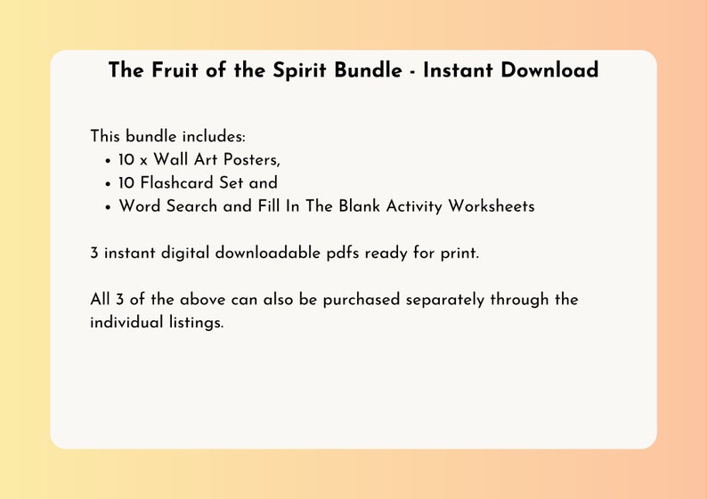 The Fruit of the Spirit Bundle | Galations 5:22-23 | Wall Art ...