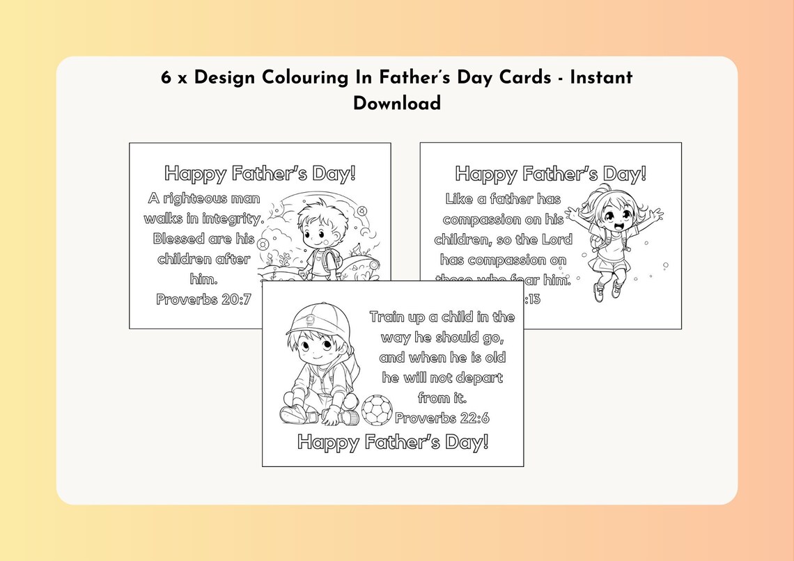 Colouring in Father's Day Cards | Christian Fathers, Daddy, Dad Day ...