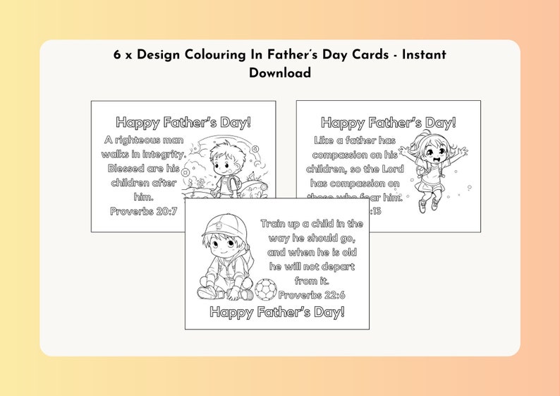 Colouring in Father's Day Cards | Christian Fathers, Daddy, Dad Day ...