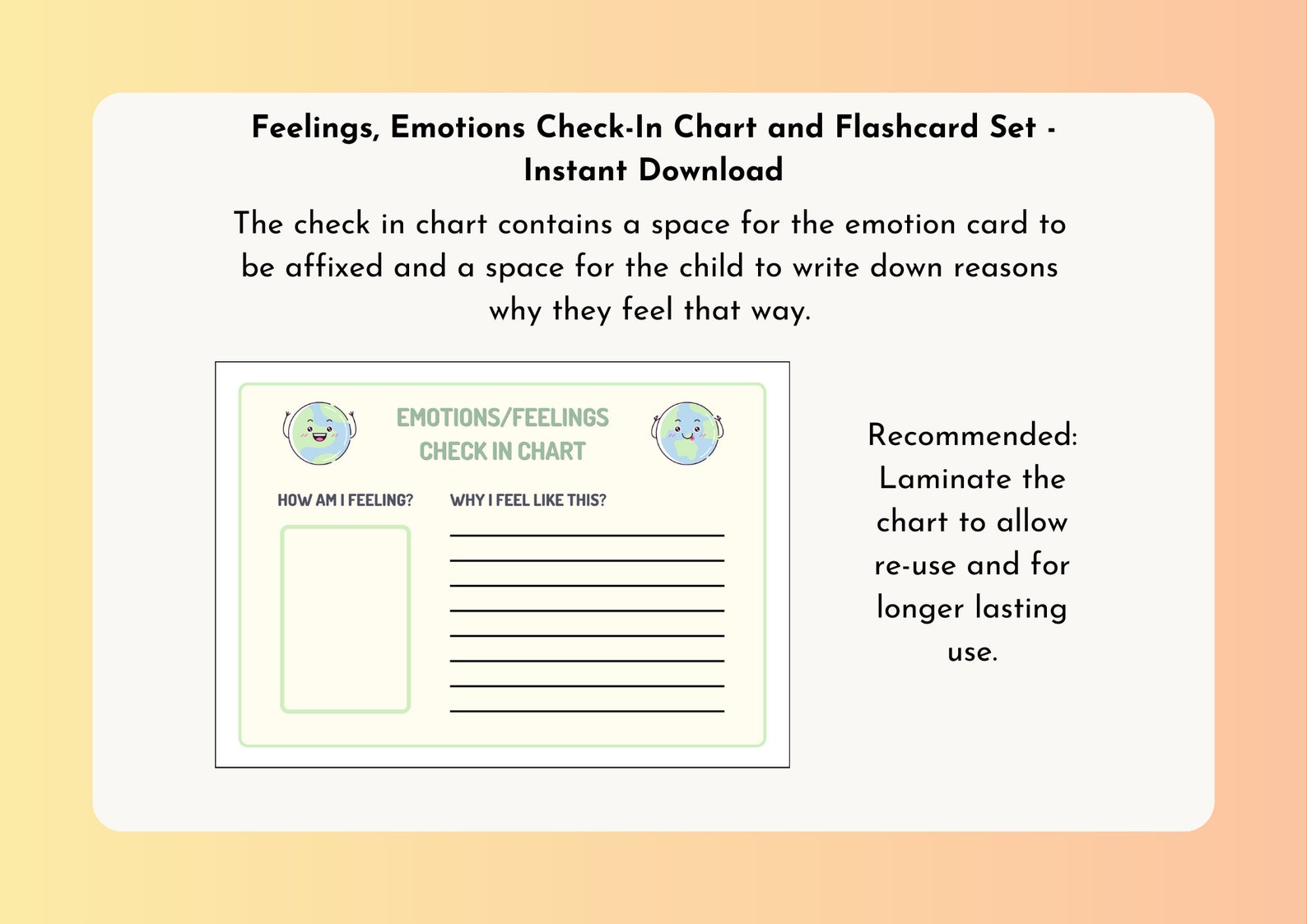 Feelings, Emotions Check-in Chart and Flashcard Set | Children, Kids ...