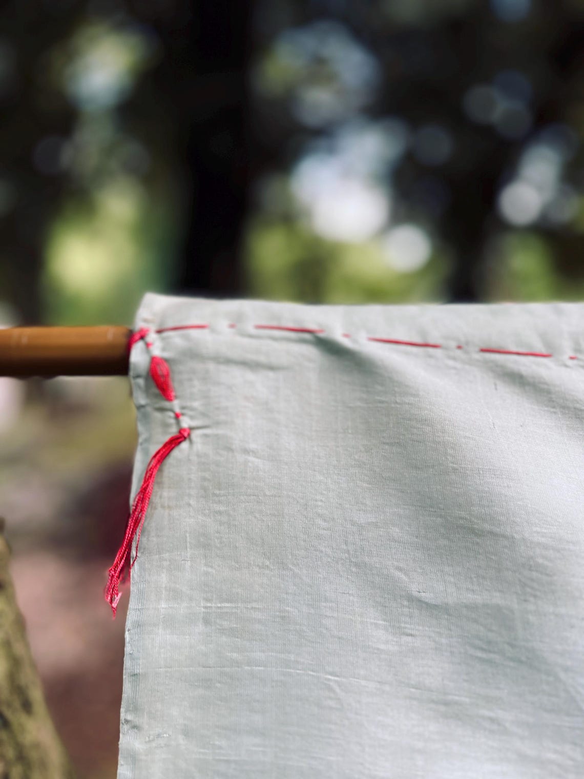 Japanese Vintage Silk Habutae Noren Shop Curtain With a Landscape ...