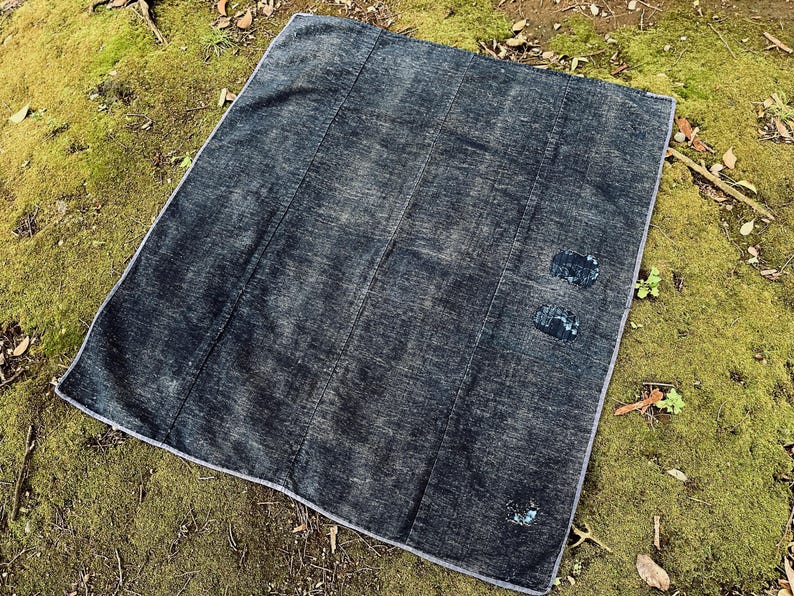 Special Japanese Vintage Deep Indigo Dyed Cotton Sakiori Fabric Rug ...