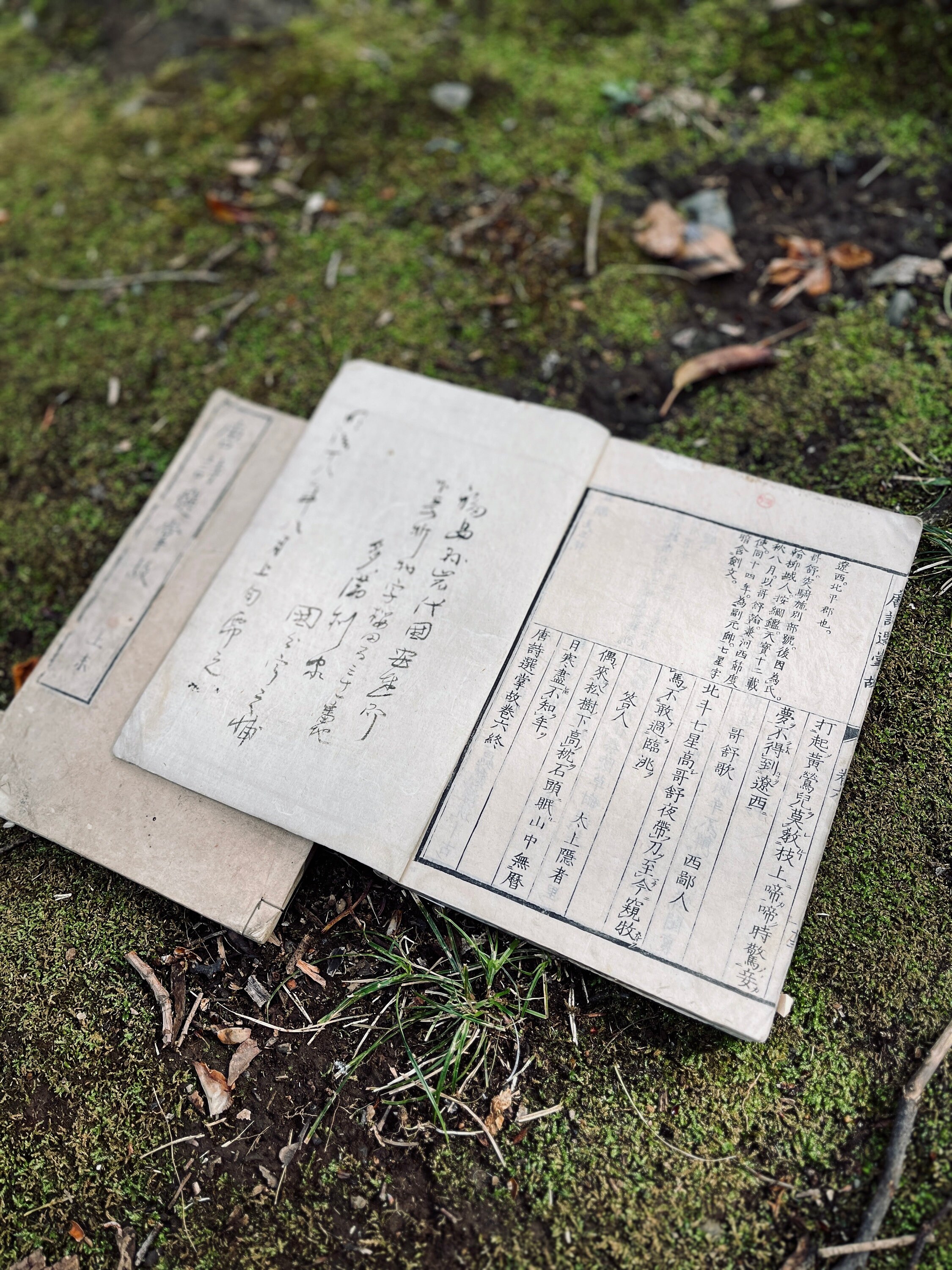 Japanese Vintage Washi Paper Book Set of 2, Edo Period 1793. - Etsy