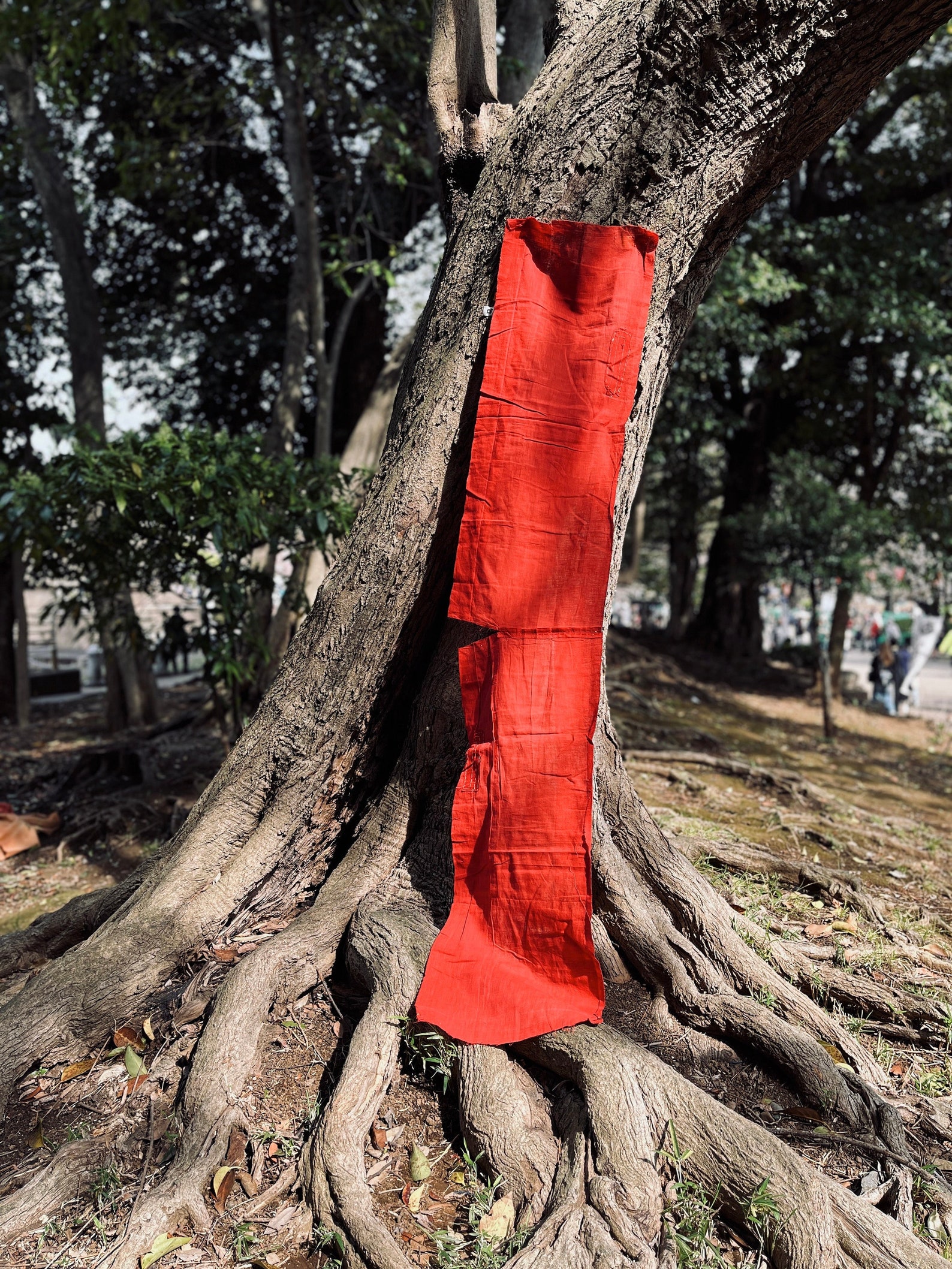 Japanese Vintage Benibana Safflower Dyed Sashiko Stitched Cotton Cloth ...