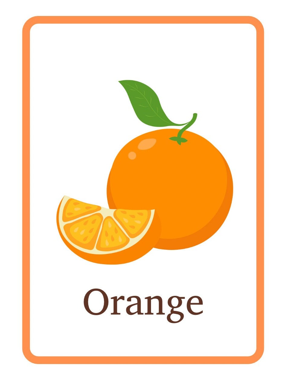 10 Fruits Flash Cards in Tigrinya and English - Etsy