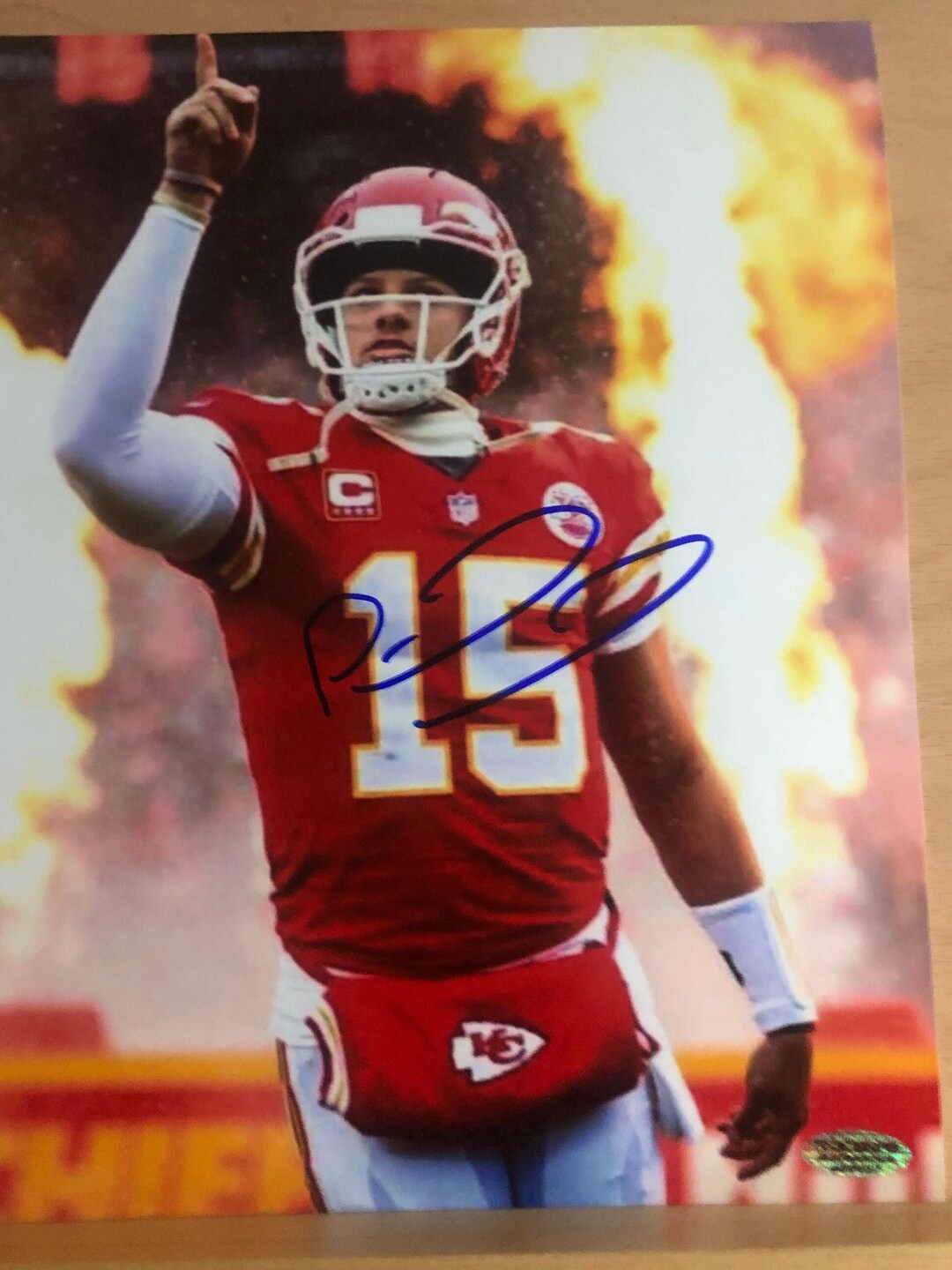 Patrick Mahomes Autographed Kansas City Chiefs 8x10 Photo COA - Etsy