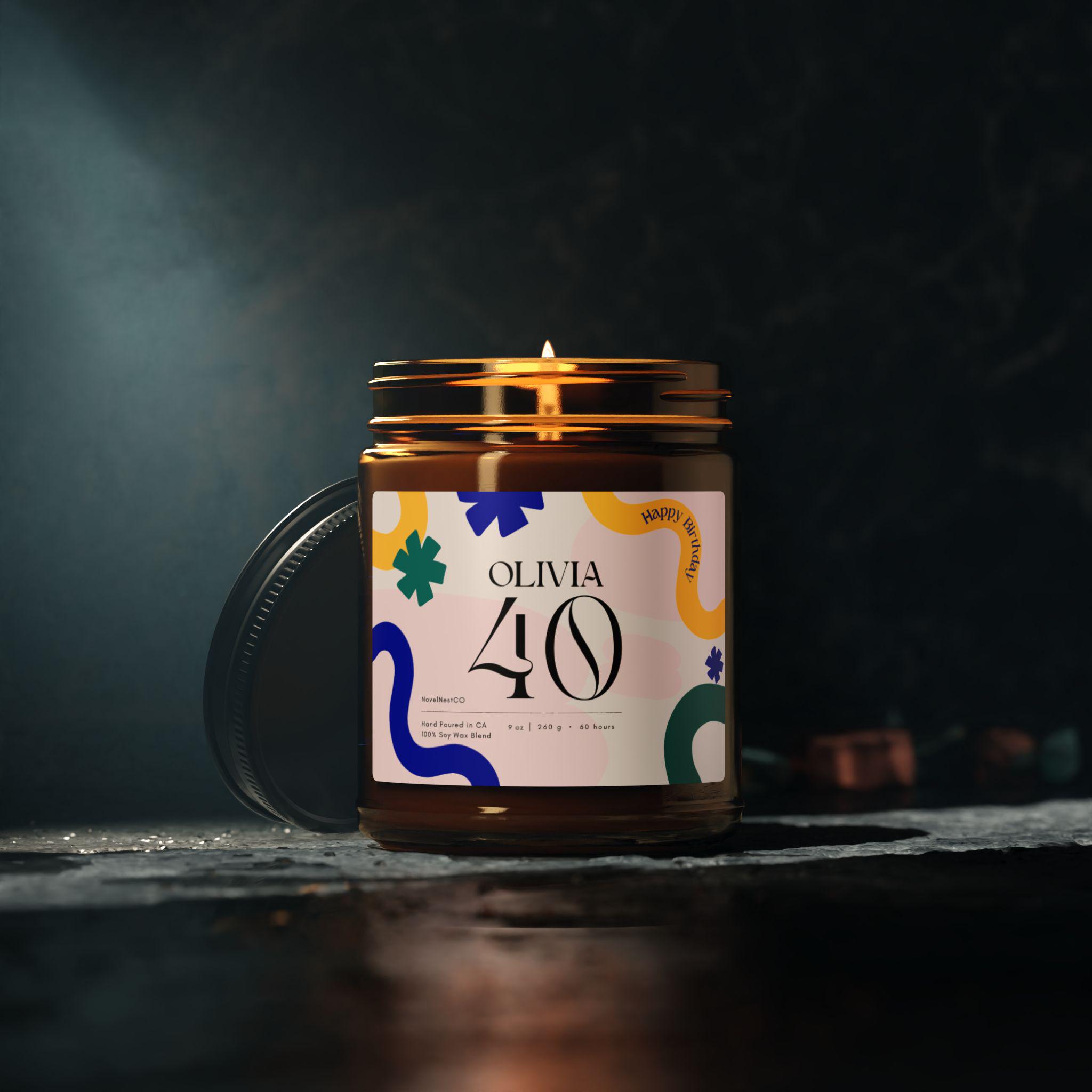 Personalized Birthday Age Candle Birthday Gift November for Friend/ Her ...
