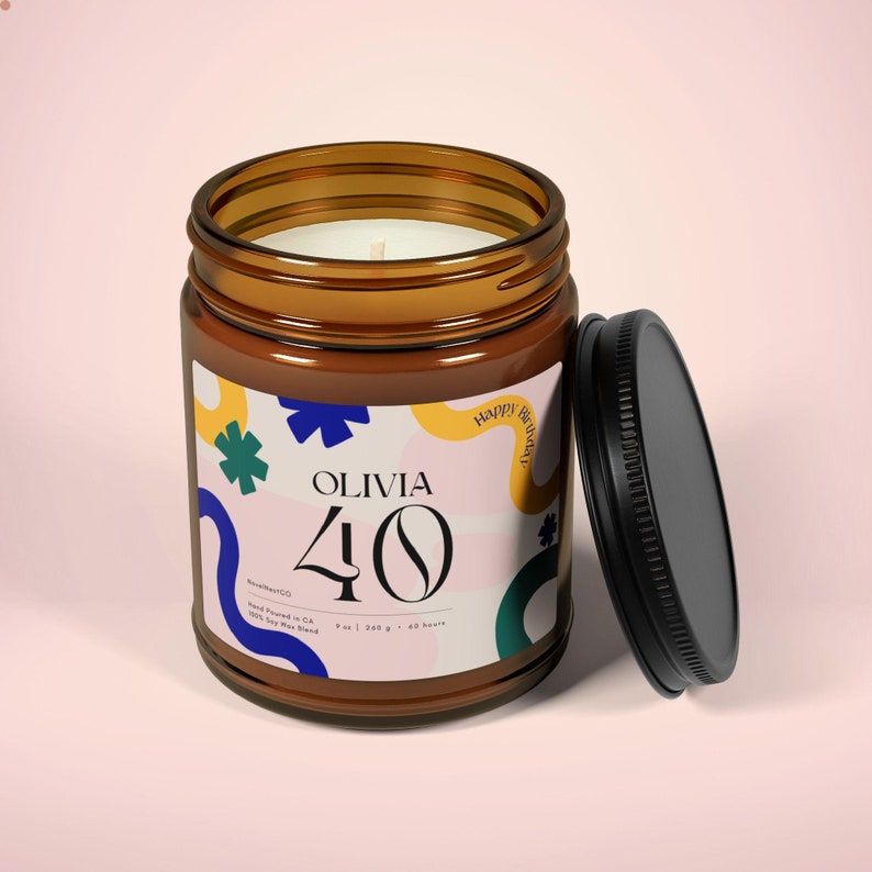 Personalized Birthday Age Candle Birthday Gift November for Friend/ Her ...