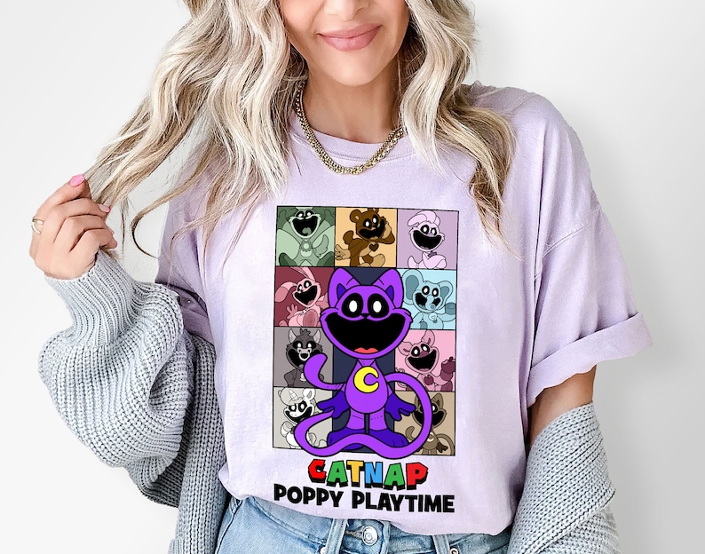 Poppy Playtime Shirt The Eras Tours Poppy Playtime Shirts Catnap Smiling Critters Shirt Poppy