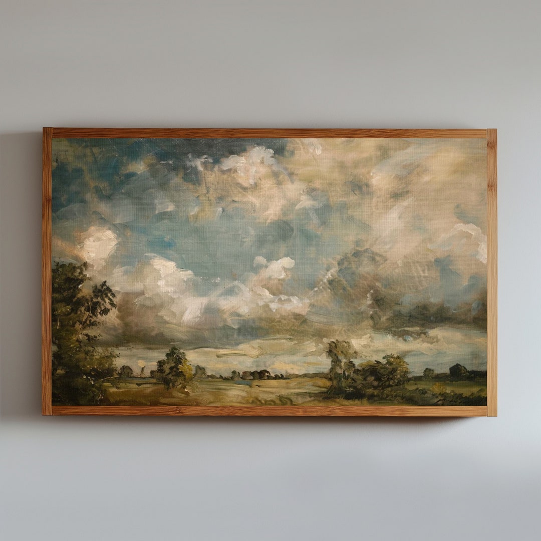 TV Frame Art, Samsung LG Vintage Art for TV, Vintage Muted Landscape ...