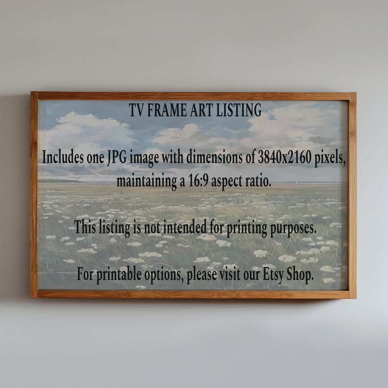 Samsung TV Frame Art, Rustic Countryside for Frame TV, Antique Oil ...