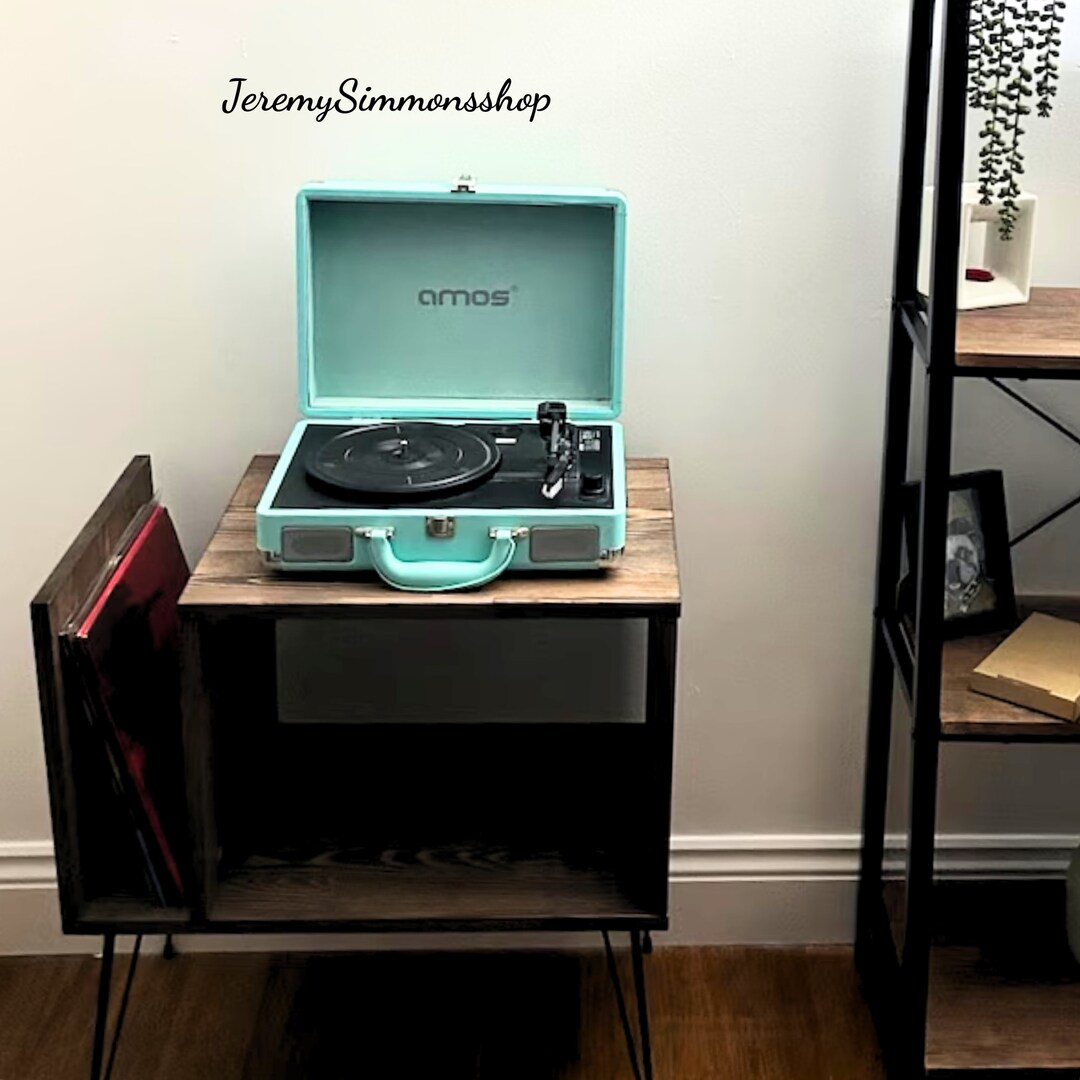 Turntable Station With Storage, Plattenspieler Mobel, Big Record Player ...