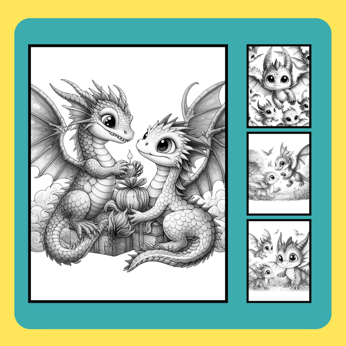 50 Enchanted Dragons Coloring Pages, Printable Coloring Pages for ...
