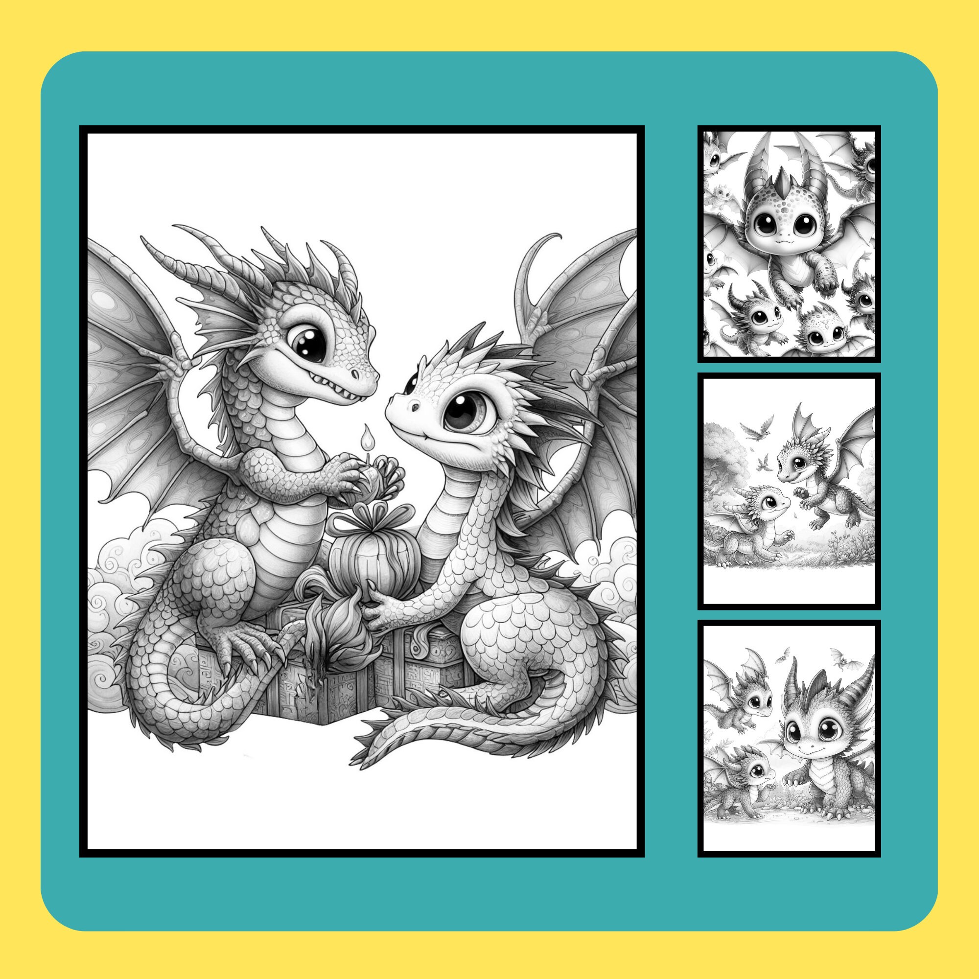 50 Enchanted Dragons Coloring Pages, Printable Coloring Pages for ...