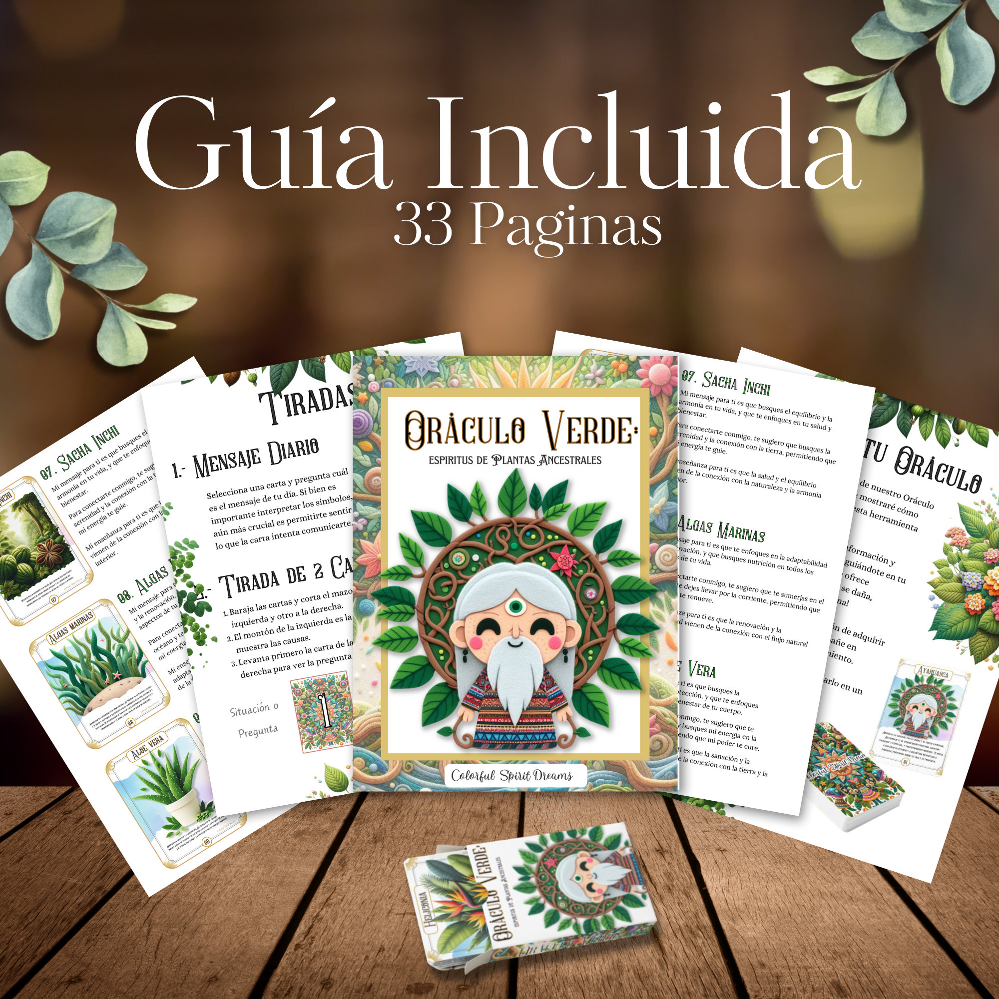 Printable Oracle Cards Green Oracle Cards Ancestral Plant Spirits ...