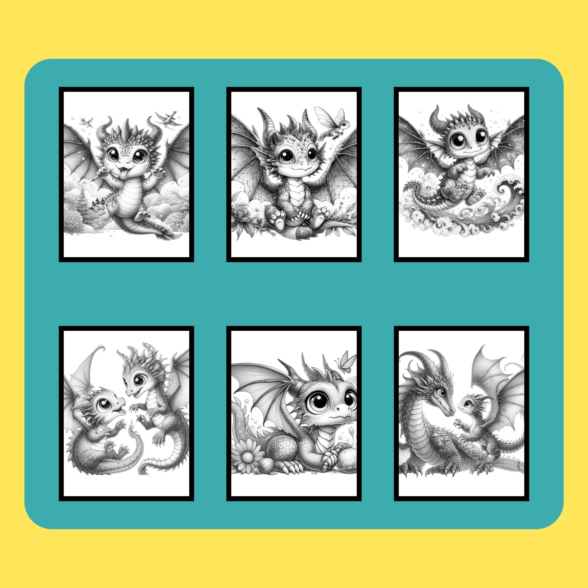 50 Enchanted Dragons Coloring Pages, Printable Coloring Pages for ...