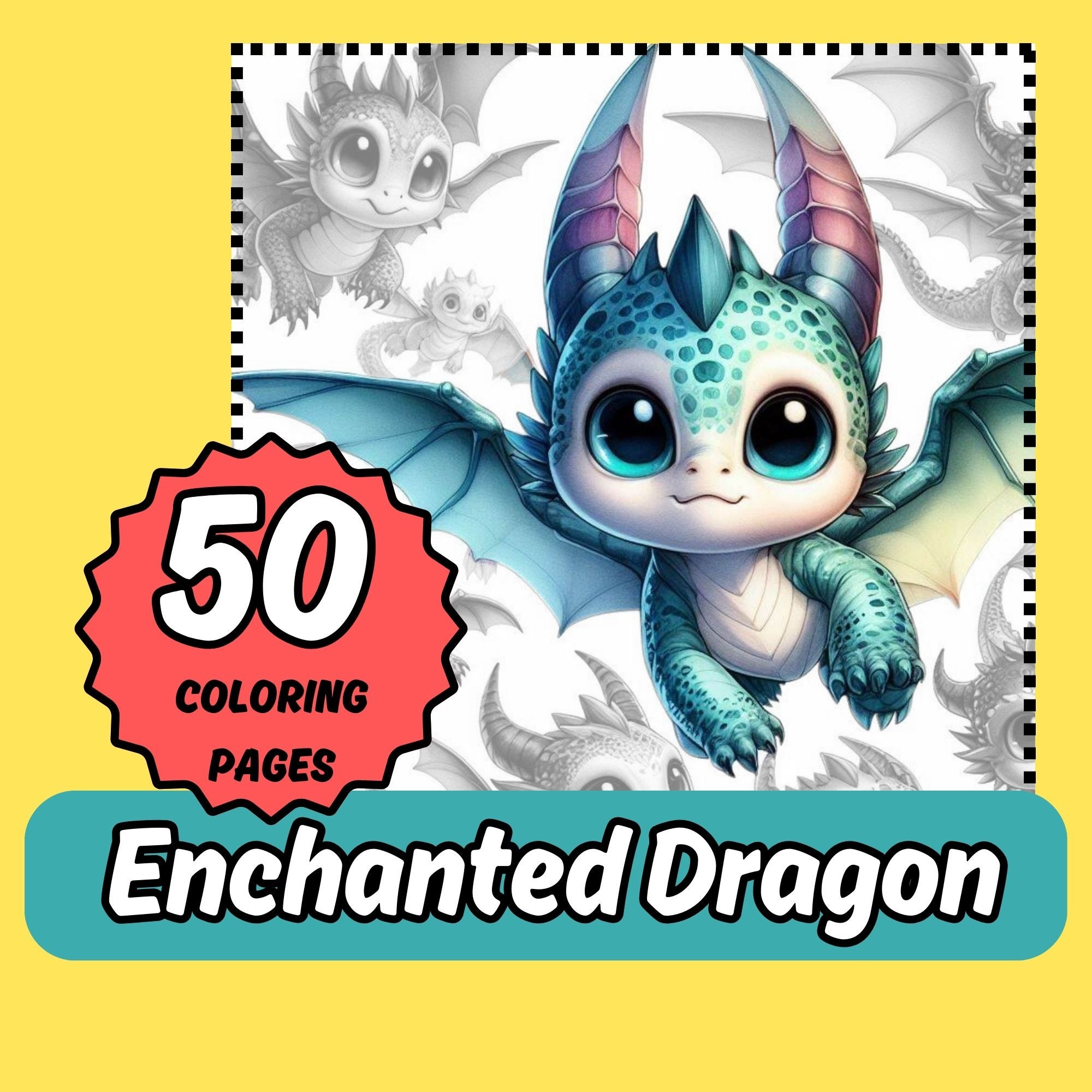 50 Enchanted Dragons Coloring Pages, Printable Coloring Pages for ...