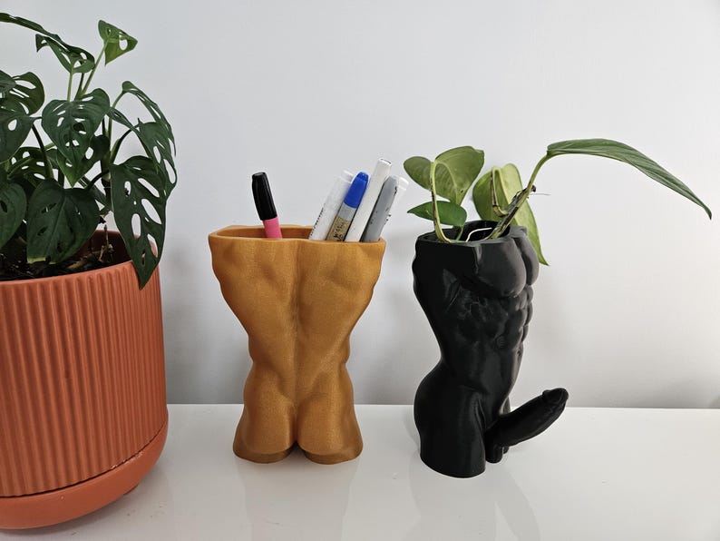 Male Torso Planter Vase: Homoerotic Decor, Plant-based PLA - Etsy