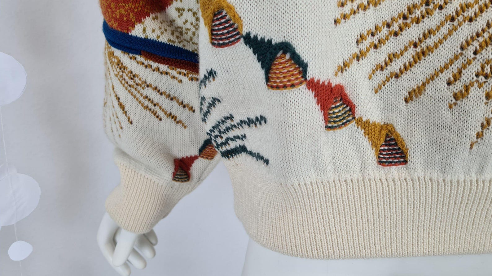 Vintage GECCU Merino Wool Sweater, 90s Abstract Knit, Made in Australia ...
