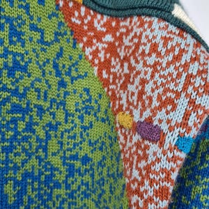 Vintage GECCU Merino Wool Sweater, 90s Abstract Knit, Made in Australia ...
