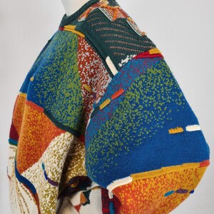 Vintage GECCU Merino Wool Sweater, 90s Abstract Knit, Made in Australia ...