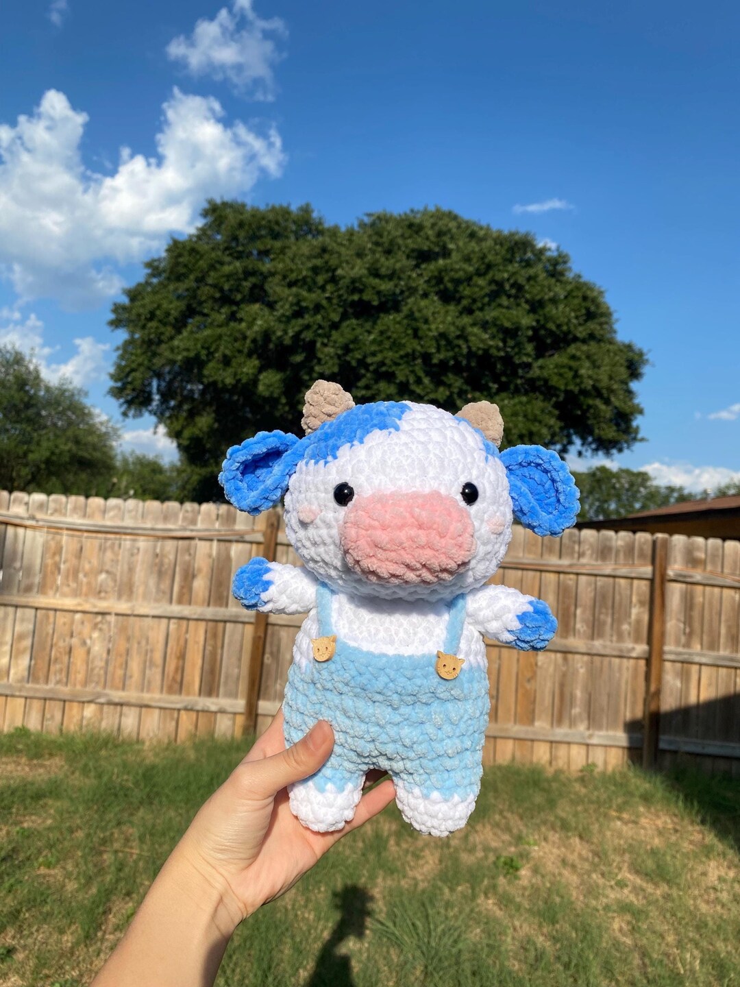Cow Blue Cow Crochet Cow Cow Plushie Gifts for Her - Etsy