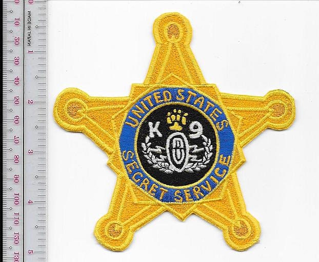 K-9 EOD US Secret Service USSS Explosive Ordnance Detection Gold Star ...