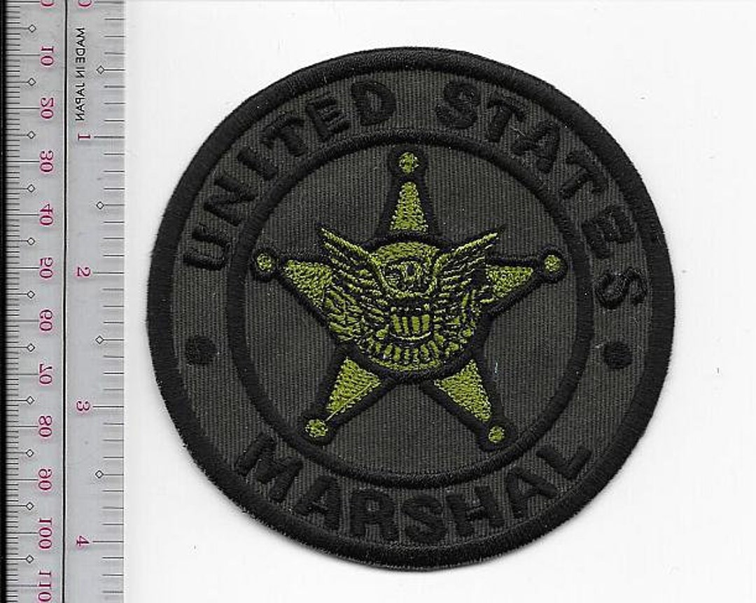 US Marshal Service USMS Subdued Badge Silver Issued for Deputies Gold ...