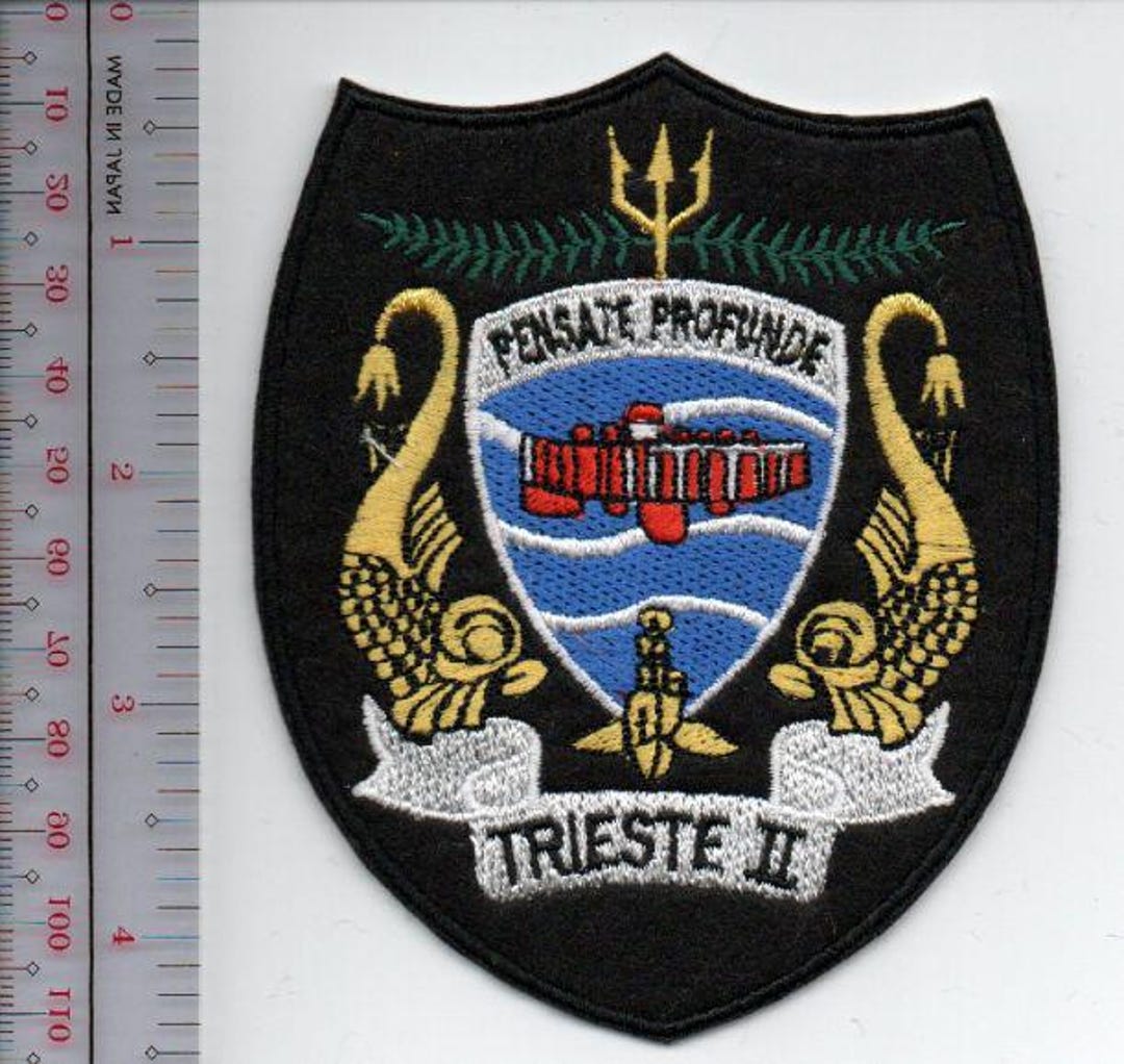 US Navy USN Bathyscaphe Trieste II Submarine Active 1968 to 1984 Patch ...