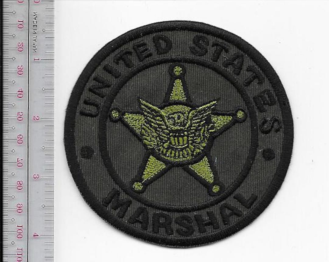 United States Marshal Service USMS Army Green Subdued Star Service Non ...
