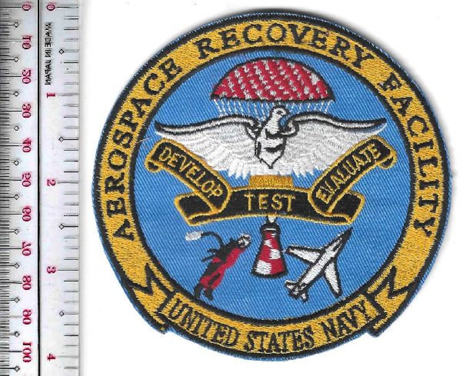 US Navy USN Naval Aerospace Recovery Facility National Parachute Test ...