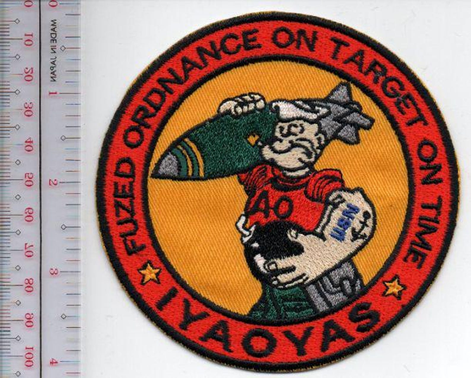 US Navy Usn Naval Aviation Ordnance 'ORDIE' IYAOYAS Popeye Red Shirt ...