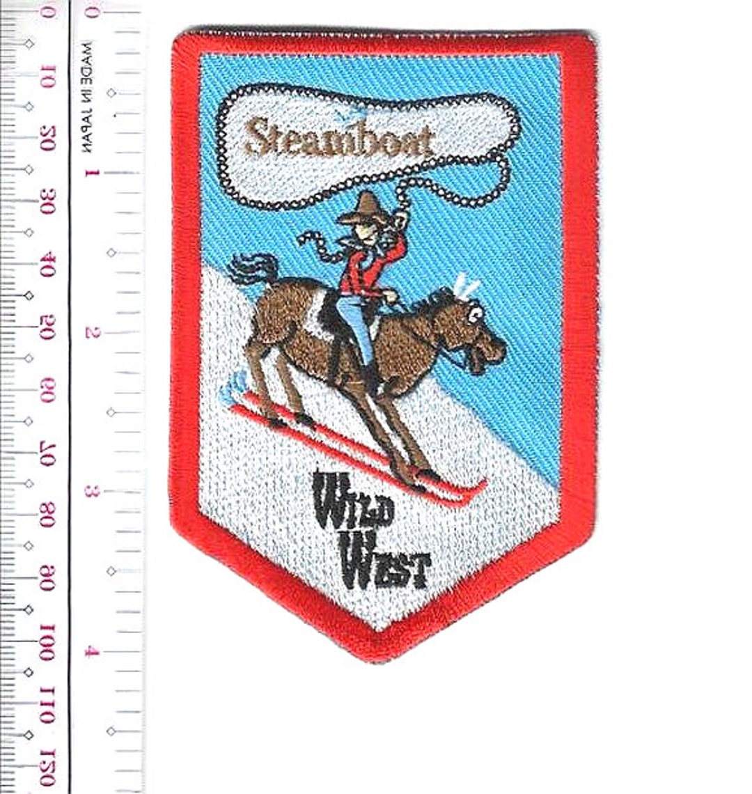 Retro Skiing Colorado Steamboat Springs Ski Resort Wild West Patch - Etsy
