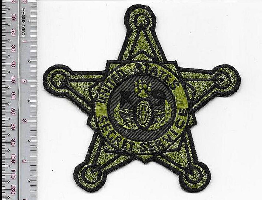 US Secret Service K-9 EOD USSS Explosive Ordnance Detection Gold Star ...