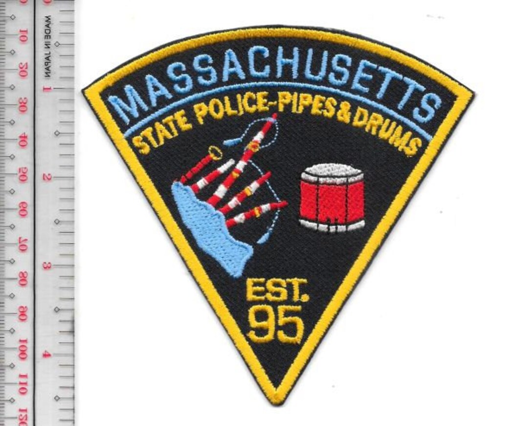 PD Band Massachusetts State Police Pipes Drums Honor Guard Band Patch ...