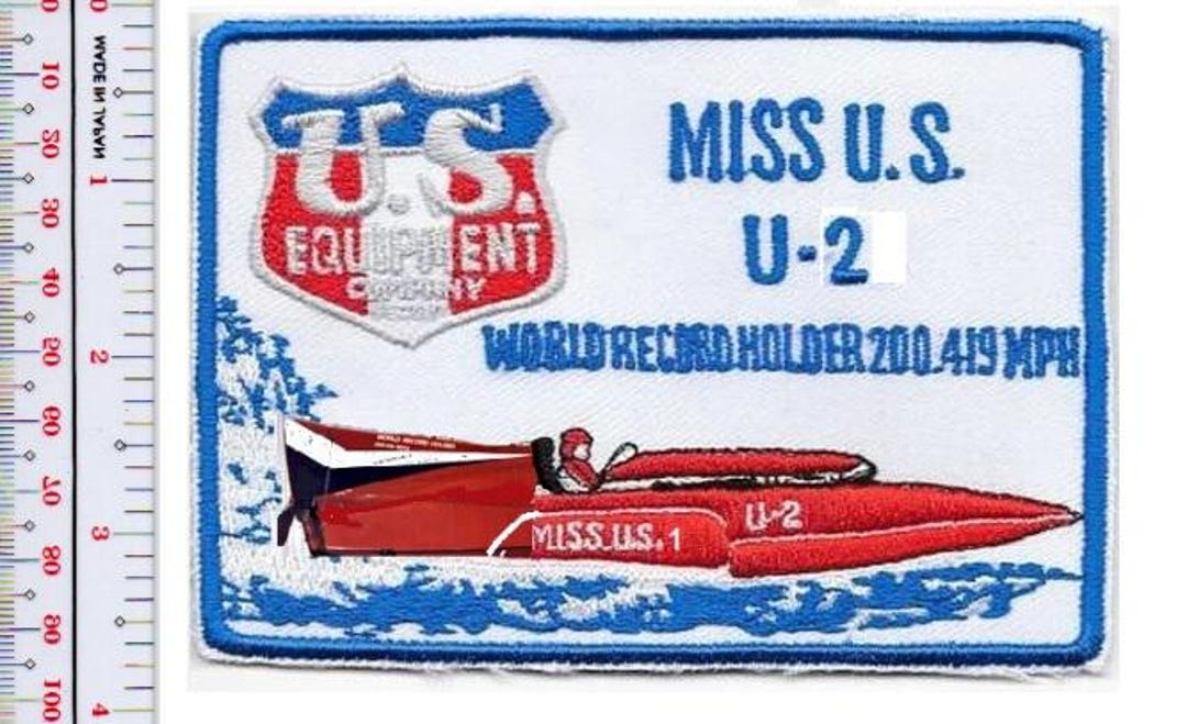 Vintage Retro Hydroplane Miss US U-2 Unlimited Thunderboat World Record ...