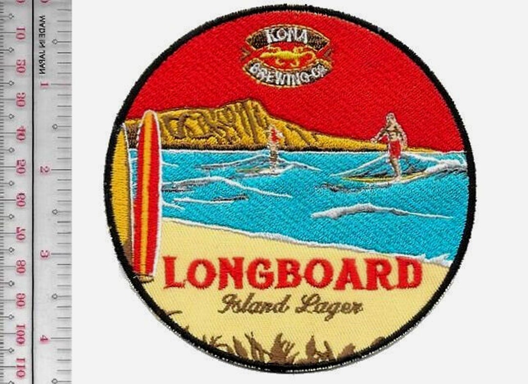 Vintage Retro Surfing & Beer Hawaii Longboard Island Lager Kona Brewing ...