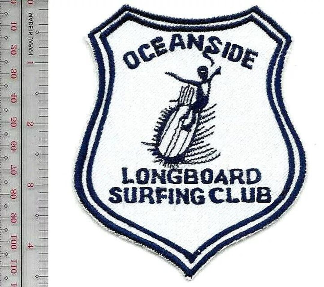 Vintage Surfing California Oceanside Longboard Club San Diego, CA Patch ...