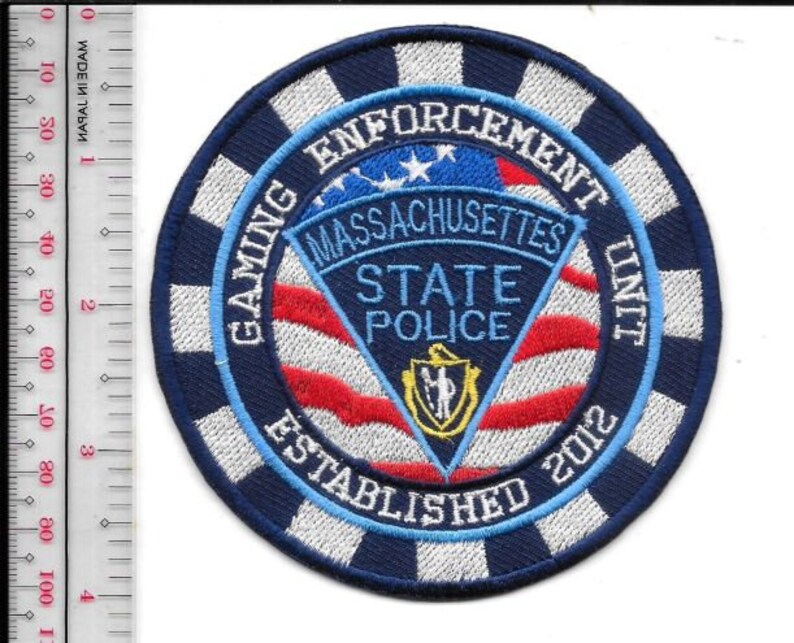Massachusetts State Police Gaming Enforcement Unit Boston_ Ma Patch - Etsy
