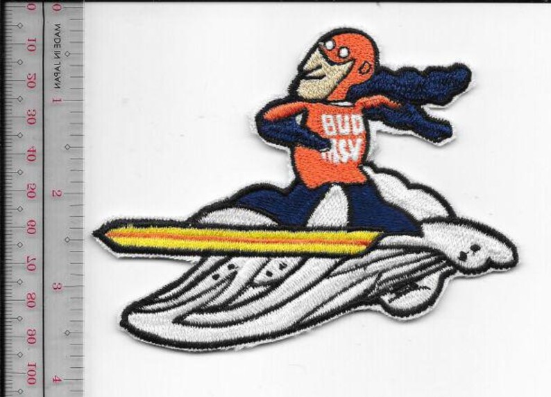 Vintage Surfing Bud Man Surfer Budweiser Beer Surfing Promo Patch - Etsy