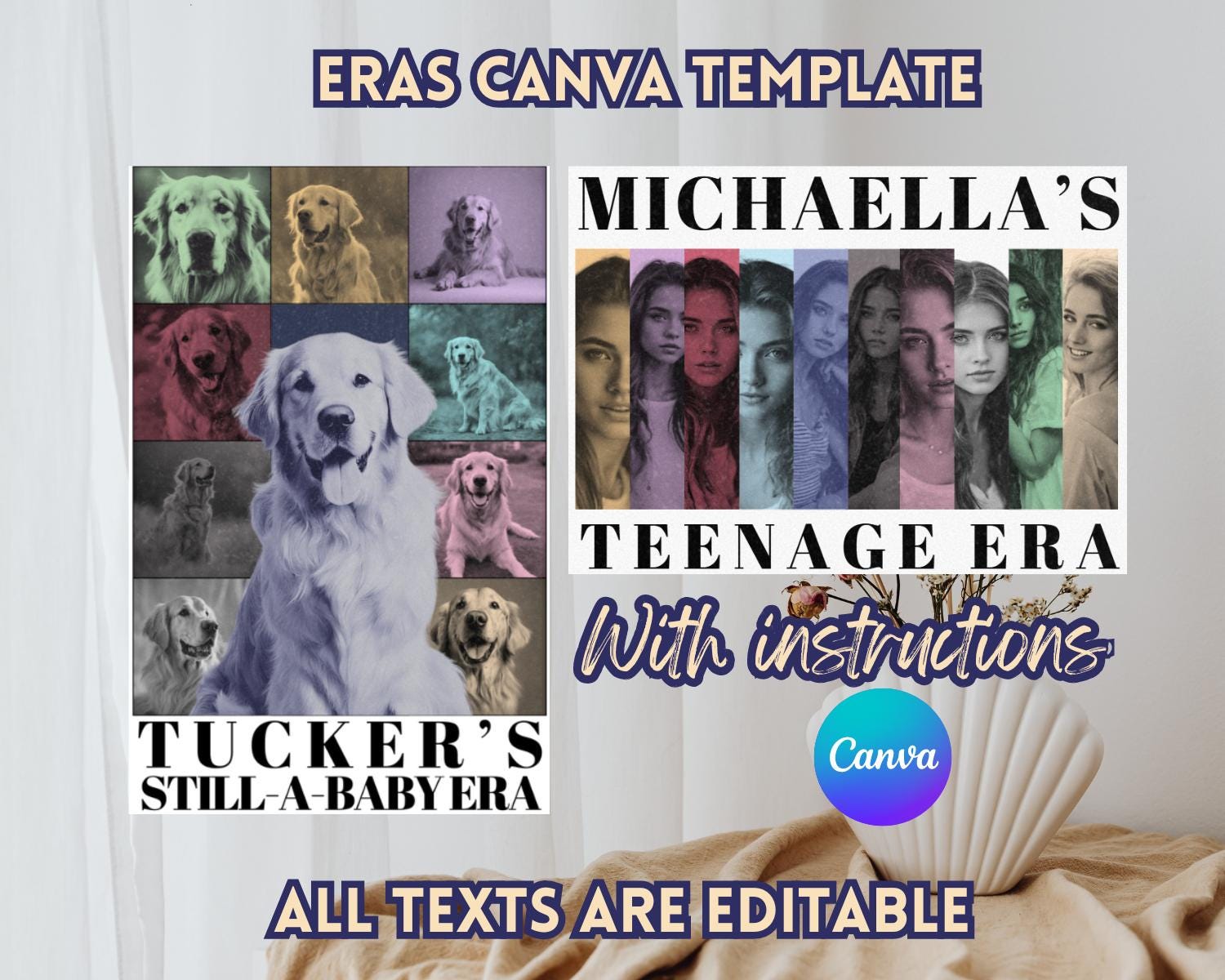 Editable Custom Eras Tour TEMPLATE, Personalized Eras Tour Themed ...