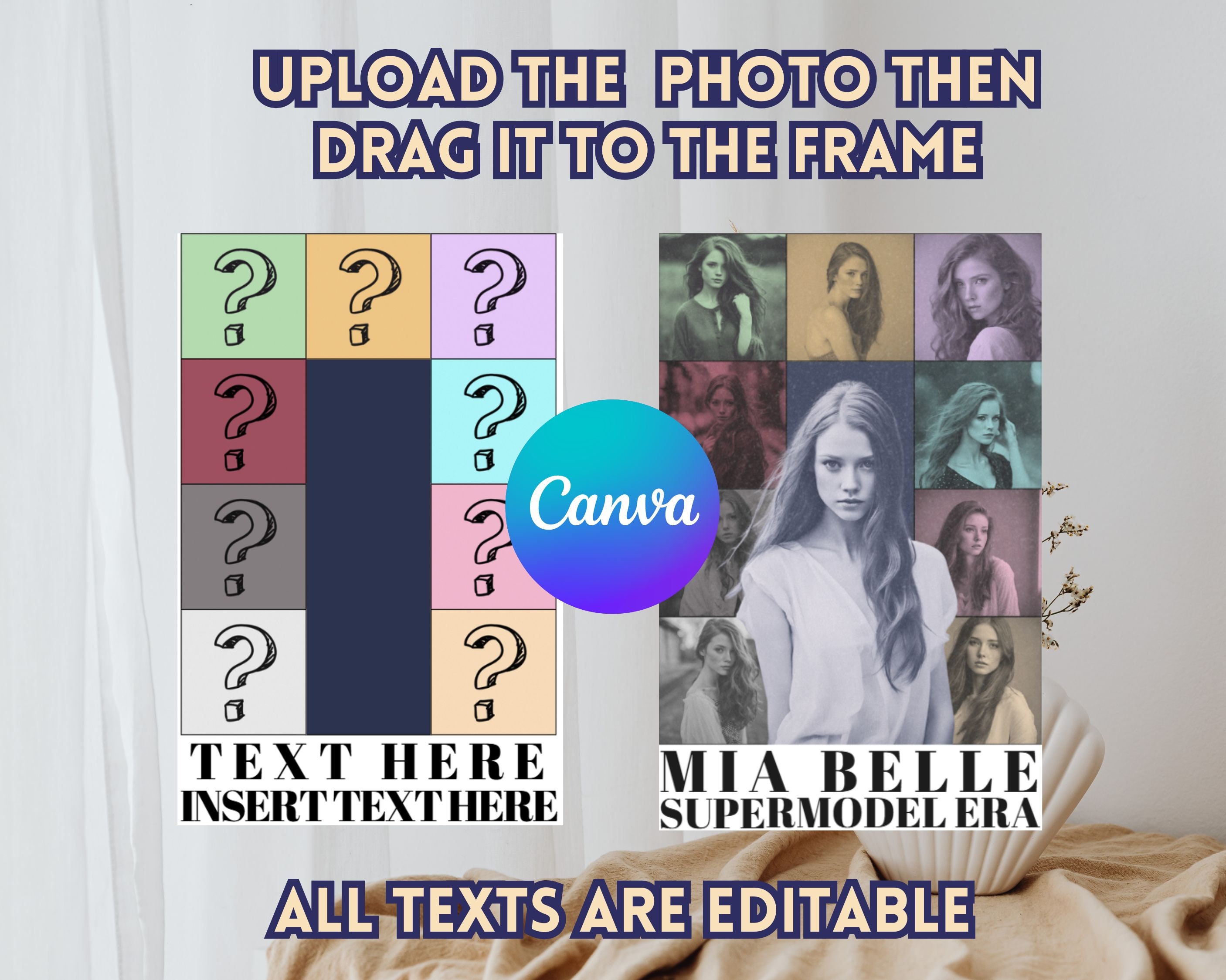 Editable Custom Eras Tour TEMPLATE, Personalized Eras Tour Themed ...