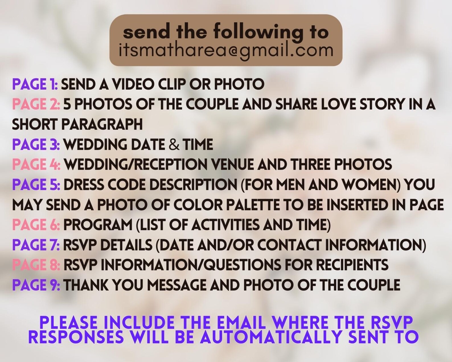 Custom Modern Wedding Invitation Website With RSVP Wedding Reception ...