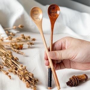 Customized Honey Spoon,personalized Engraved Wooden Spoon,kitchen ...