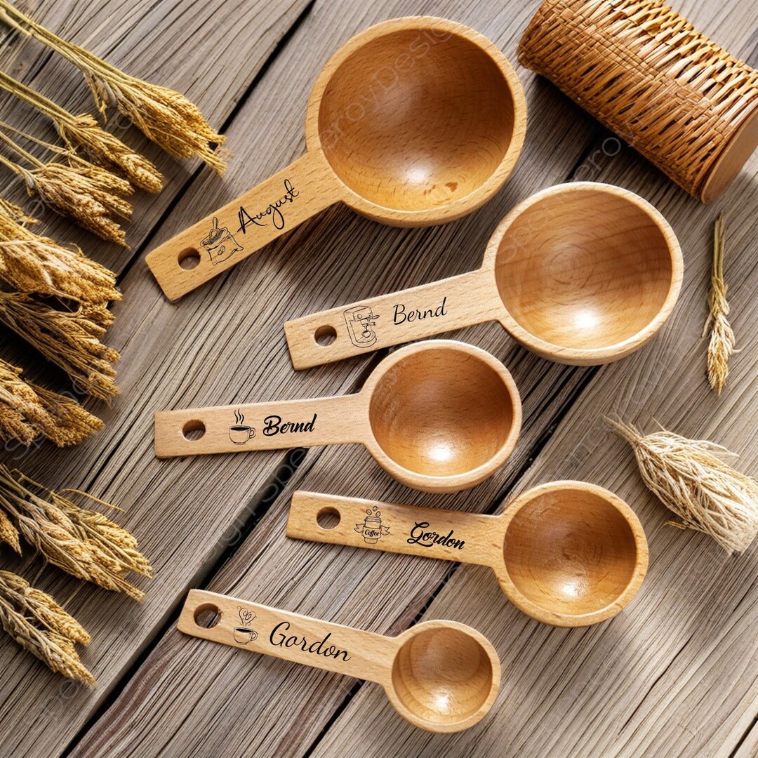 Personalized Coffee Scooper Measuring Spoon Stirrer Tea Groomsmen Gifts ...