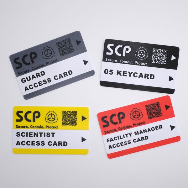 Scp Id Card - Etsy
