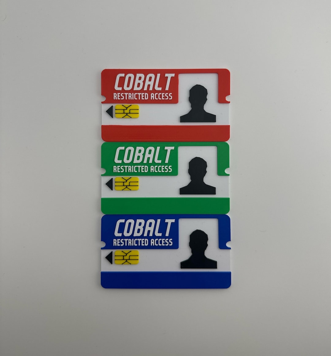 Rust Cobalt Keycard Set | Red Blue Green Keycards | Game Replica ...