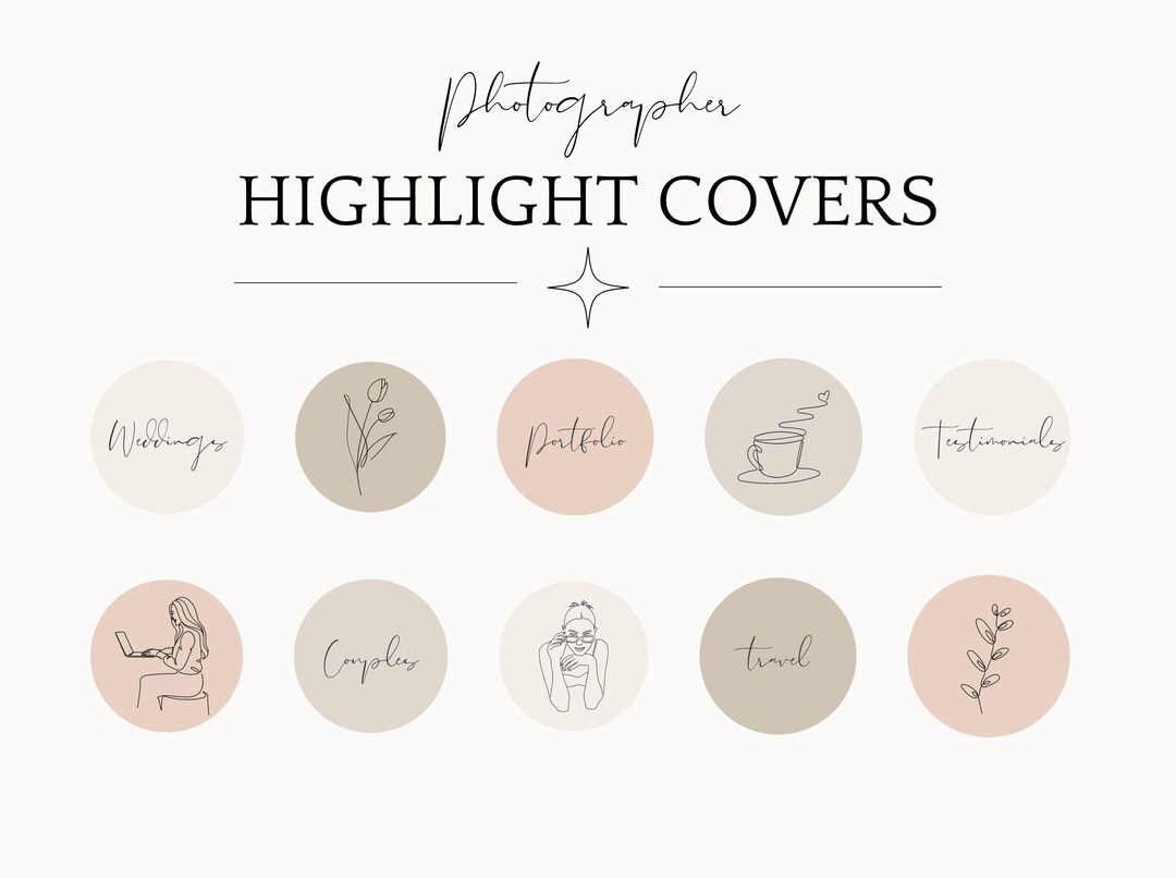 Photographer Instagram Highlight Covers, Script Instagram Highlight ...