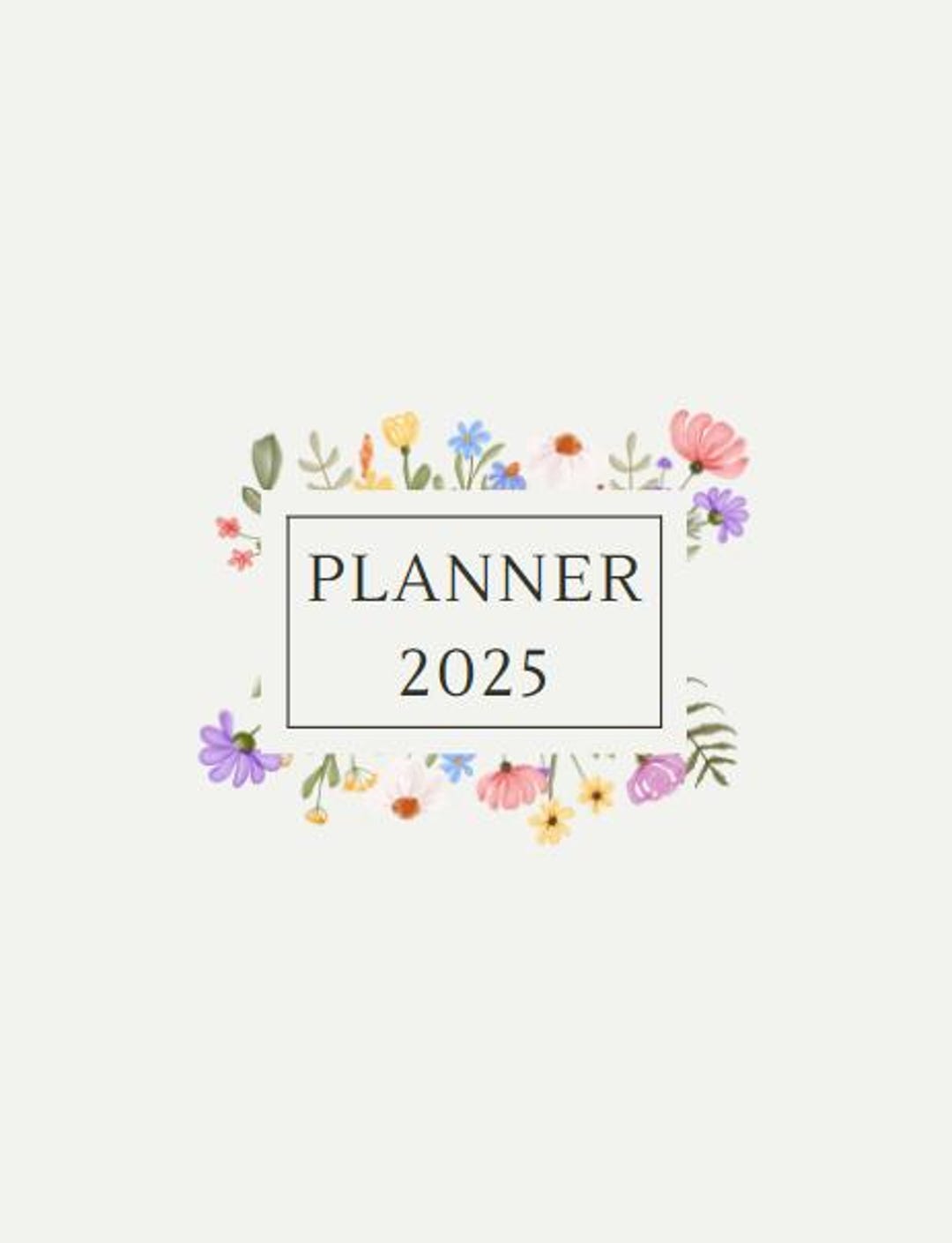 2025 Monthly Planner | Printable Calendar | Minimalist Planner - Etsy